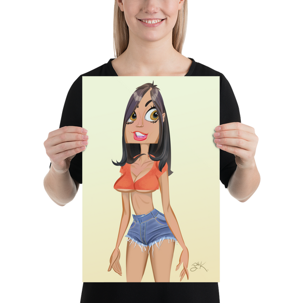 Bullet Head Girl Pin-Up Poster – John K. Store